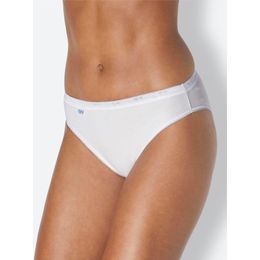 Jazz-Pants Slips Sloggi, Damen, Gr. 36, 3 Stk., wei&szlig;, 95% Baumwolle, 5% Elasthan, Unterhosen, Topseller
