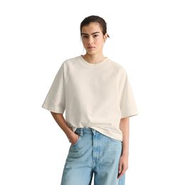 Marc O'Polo Sweatshirt MARC O'POLO DENIM "aus reinem Organic Cotton", Damen, Gr. L, silky wei&szlig;, Obermaterial: 100% Baumwolle, unifarben, relaxed fit, Rundhals, normaler Saum, Sweatshirts Sweatshirt