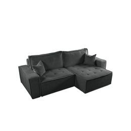 Fun M&ouml;bel ECKSOFA Schlafsofa Flosi In Raven
