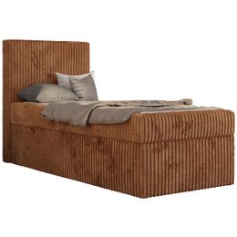 JUGENDBETT TILIO 90/200 - Orange - H4 - Links Seite