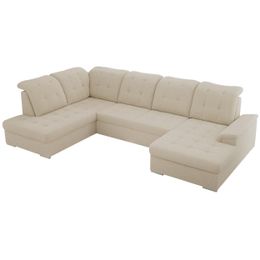 WOHNLANDSCHAFT MADRITO U - Beige Boucle - Links