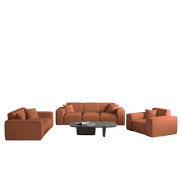 Fun M&ouml;bel SOFASET Celes Premium 3-2-1 In Ascot