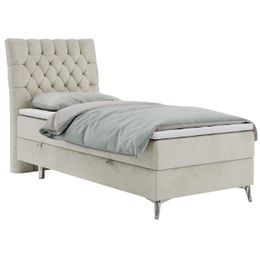 BOXBETT MILEN 90/200 Beige Velvet - H4 - Links Seite