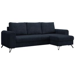 ECKSOFA Hugo Cord Dunkelblau