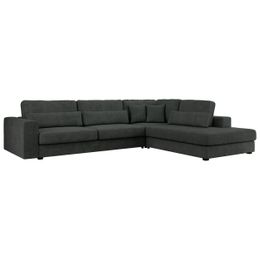ECKSOFA Savona Dunkelgrau Strukture - rechts
