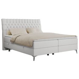 BOXBETT MILEN 200/200 Wei&szlig; Kunstleder - H3