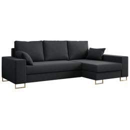 ECKSOFA Dorian Velvet Dunkelgrau