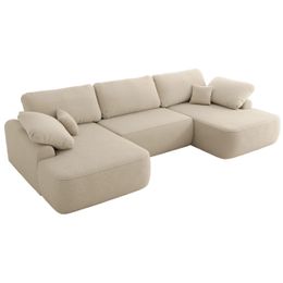 WOHNLANDSCHAFT CUBO U Beige Boucle