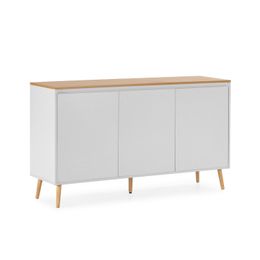 SIDEBOARD Desi 3 t&uuml;ren Wei&szlig;