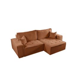 Fun M&ouml;bel ECKSOFA Schlafsofa Flosi In Raven
