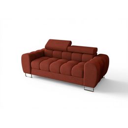 Fun M&ouml;bel SOFA 2-sitzer Bastien In Stoff Moly