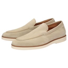 Slipper Sioux "Mikladon-700", Herren, Gr. 40 (UK 6 1/2), beige, Obermaterial: 100% Kalbsveloursleder CAVL. 100% Gummi rubber., Schuhe Slipper