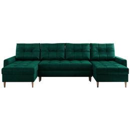 WOHNLANDSCHAFT Colin U Velvet Dunkelgr&uuml;n