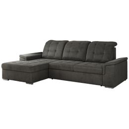 ECKSOFA MADRITO L - Dunkelgrau Velorus - Links