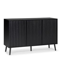 SIDEBOARD Lluvia 3 T&uuml;ren, Schwarz