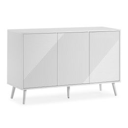 SIDEBOARD Telmo 3 t&uuml;ren Wei&szlig;