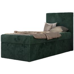JUGENDBETT TILIO 90/200 - Dunkelgr&uuml;n - H3 - Rechts Seite