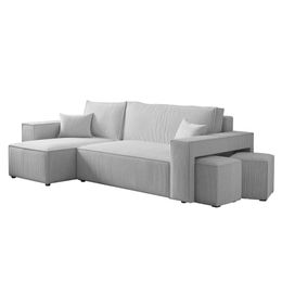 Fun M&ouml;bel ECKSOFA Adara Inkl. Hocker