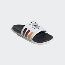 Badesandale adidas Sportswear "ADILETTE CMFT DFB", Herren, Gr. 40,5, schwarz-wei&szlig; (cloud wei&szlig;, core schwarz, collegiate gold), Synthetik, Schuhe, Badelatschen, World Cup Nations Pack