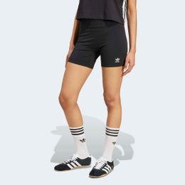 Shorts adidas originals "ESS SHORTS", Damen, Gr. M, N-Gr, schwarz (schwarz, normal, gr.), Obermaterial: 79% Polyester, 21% Elasthan, Hosen Shorts, sportlicher Stil, f&uuml;r Erwachsene, aus Polyester und Elasthan