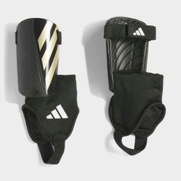 Fu&szlig;ball Schienbeinschoner adidas Performance "TIRO SG MTC J", Kinder, Gr. L, schwarz-wei&szlig; (schwarz, gold metallic, wei&szlig;), Protektoren, f&uuml;r Kinder und Jugendliche
