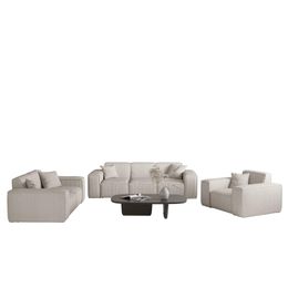 Fun M&ouml;bel SOFASET Celes Premium 3-2-1 Stoff Scala