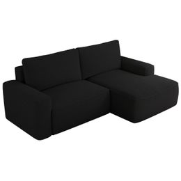 ECKSOFA BELLUNO L Schwarz Boucle - Rechts