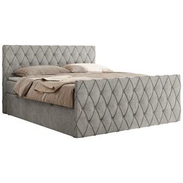 BOXBETT MIREN DUO 120/200 - Hellgrau Strukture - H3