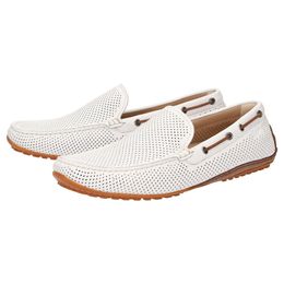 Slipper Sioux "Carulio-706", Herren, Gr. 39.5 (UK 6), wei&szlig;, Obermaterial: 50% Kalbsleder CAL. 50% Kalbsnappaleder CANA. 100% Gummi rubber., Schuhe Slipper