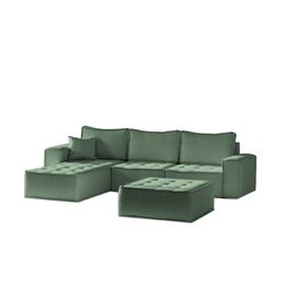 Fun M&ouml;bel ECKSOFA Sande In Raven