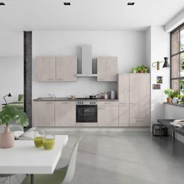 Nobilia K&uuml;chenblock Riva Low m. Ger&auml;ten Grau