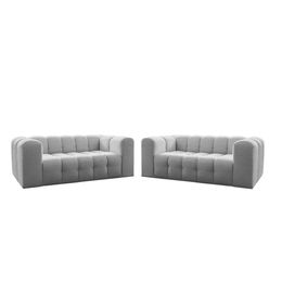Fun M&ouml;bel SOFASET Solvie 2-2 In Moly
