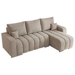 ECKSOFA KIRASSO L Beige Stukture
