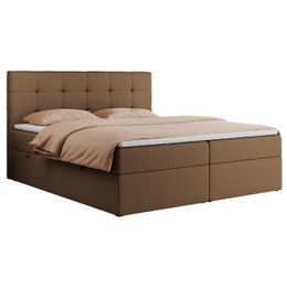 BOXBETT CENTO 120/200 Braun Kunstleder - H4