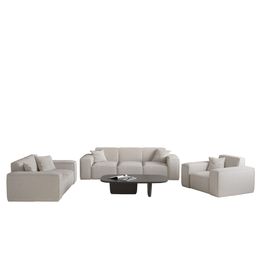 Fun M&ouml;bel SOFASET Celes Premium 3-2-1 In Ascot