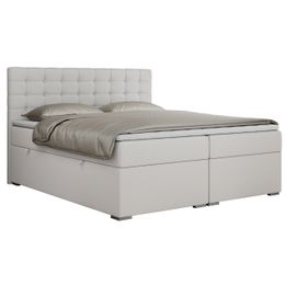 BOXBETT SUSAN 160/200 Wei&szlig; Kunstleder - H3
