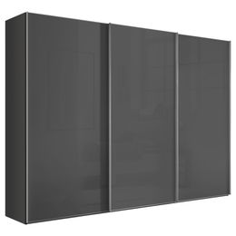 Schwebet&uuml;renschrank Lumos Glas Dunkelgrau