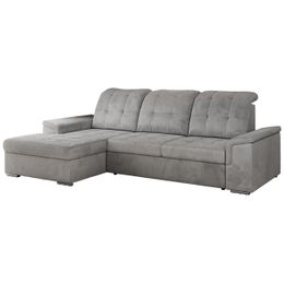 ECKSOFA MADRITO L - Hellgrau Velorus - Links