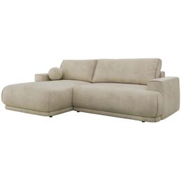 ECKSCHLAFSOFA RINA L Beige Velvet - links