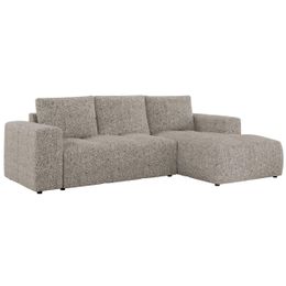 ECKSOFA MONIVA Beige Strukture - Rechts