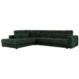 ECKSOFA Savona Gr&uuml;n breiter Cord - links