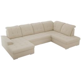 WOHNLANDSCHAFT MADRITO U - Beige Boucle - Rechts
