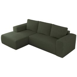 ECKSOFA TRENTINO L Gr&uuml;n Boucle - Links