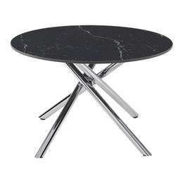 Couchtisch Lance Schwarz/Chromfarben