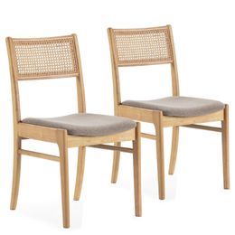 STUHL-SET 2 Vilma Eichenfarbe, Massivholz