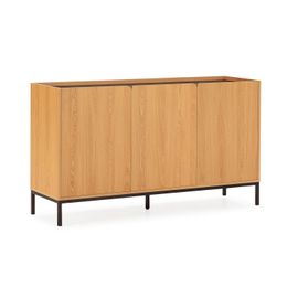 SIDEBOARD Curva 3 t&uuml;ren Eichenfarbe