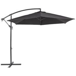 Ambia Garden Ampelschirm, Anthrazit, Schwarz, Textil, 300x300 cm, h&ouml;henverstellbar, UV-best&auml;ndig, wetterfest, Sonnen- & Sichtschutz, Sonnenschirme, Ampelschirme