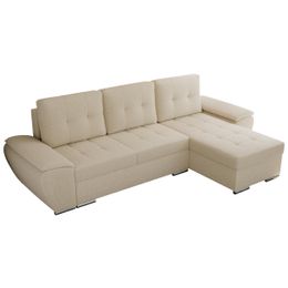 ECKSOFA UMBRIA L Beige Boucle