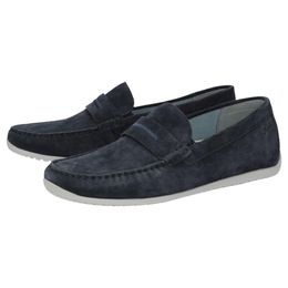 Slipper Sioux "Rodimiro-701", Herren, Gr. 40 (UK 6 1/2), blau (dunkelblau), Obermaterial: 100% Kalbsveloursleder CAVL. 100% Gummi rubber., Schuhe Slipper