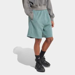 Shorts adidas Sportswear "M A SZN W FT SH", Herren, Gr. M, N-Gr, aurora ivy, normal, gr., Obermaterial: 100% Baumwolle, Hosen Shorts, lockere Passform, 20 cm Innenbeinl&auml;nge, mit Kordelverschluss
